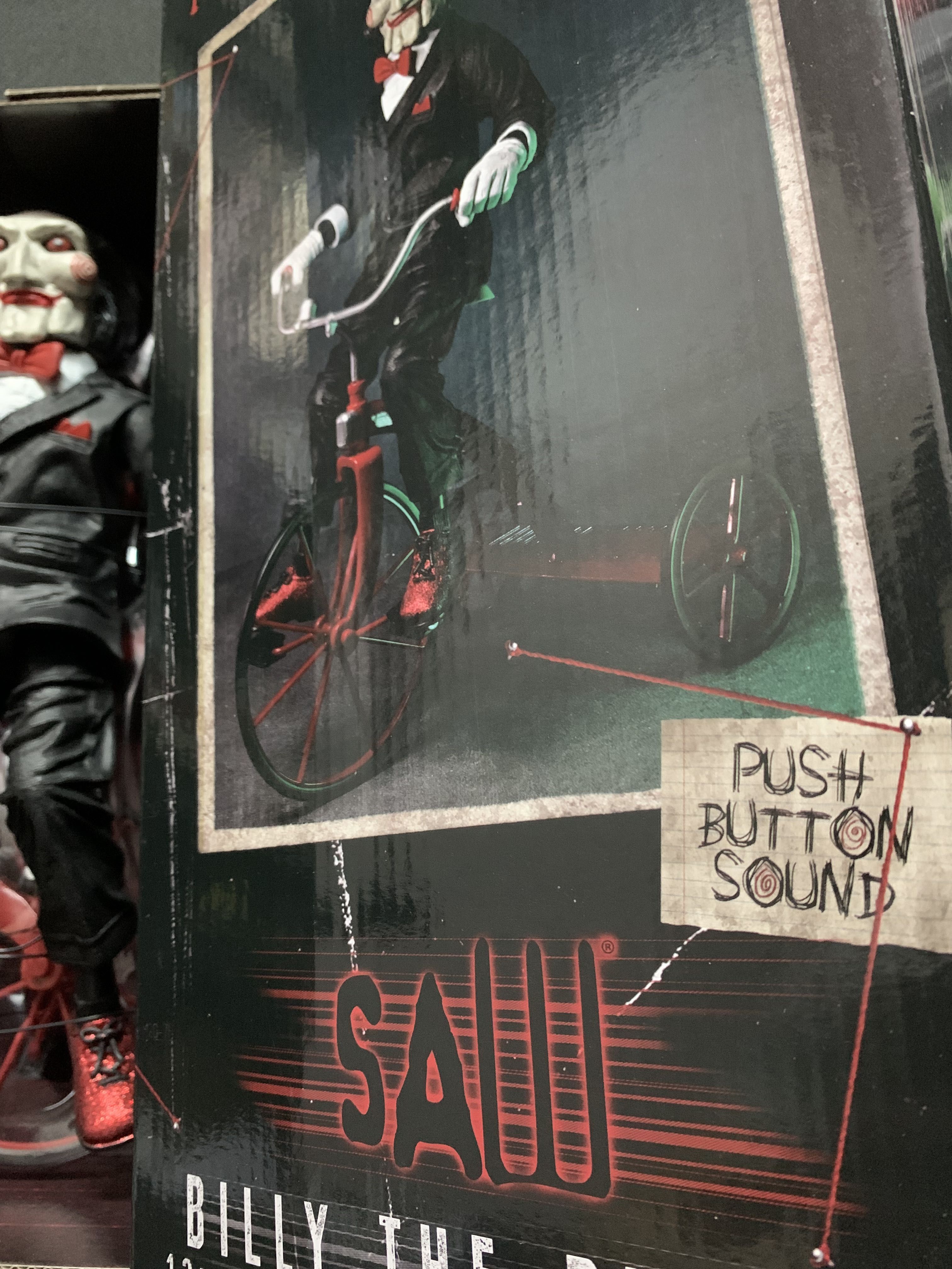 發聲 恐懼鬥室 Saw billy the puppet 12 inches action figure with tricycle, 興趣及 ...