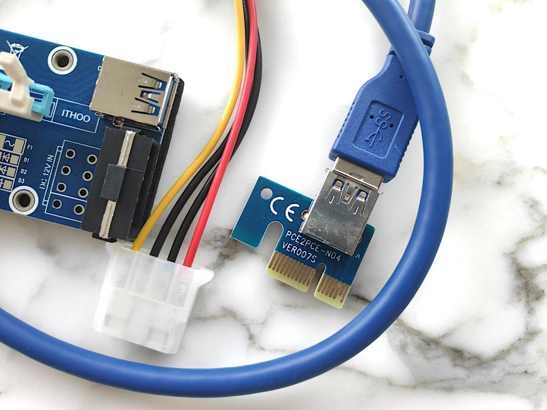 大量 PCE164P USB 3.0 PCI-E Express 1x to 16x PCIE Extender Riser Card SBC ...