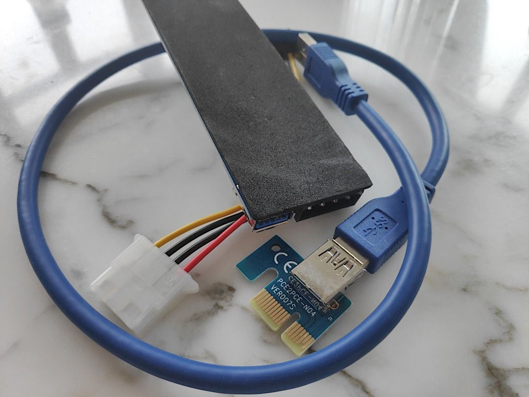 大量 PCE164P USB 3.0 PCI-E Express 1x to 16x PCIE Extender Riser Card SBC ...