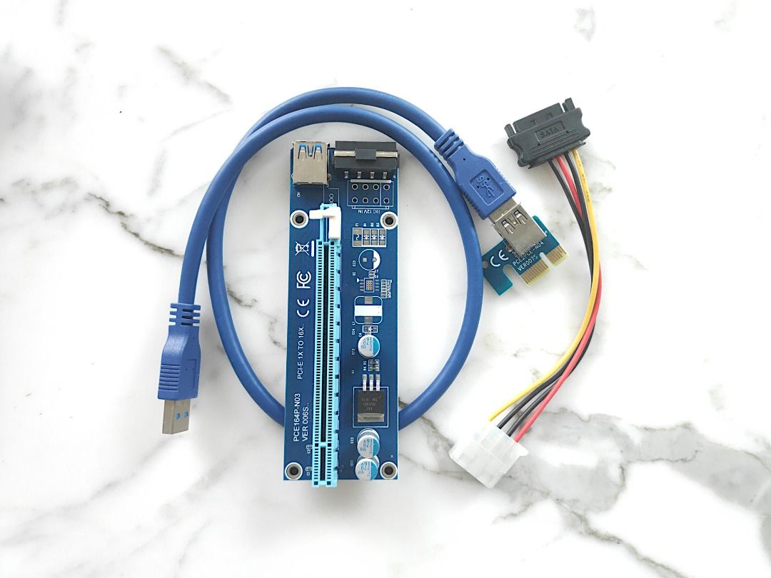 大量 PCE164P USB 3.0 PCI-E Express 1x to 16x PCIE Extender Riser Card SBC ...