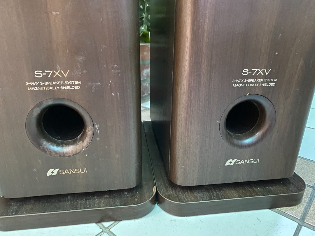 經典好聲音!日本山水 SANSUI S 7XV 三單體 落地喇叭一對 聽音樂的好喇叭 獨特的設計跟單體, 耳機及錄音音訊設備, Soundbar、揚聲器、藍牙喇叭、耳擴在旋轉拍賣