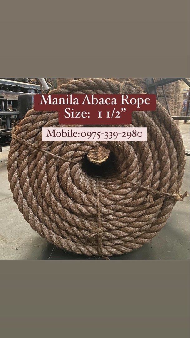 Abaca Rope/Hemp Rope /Manila Rope, Commercial & Industrial ...