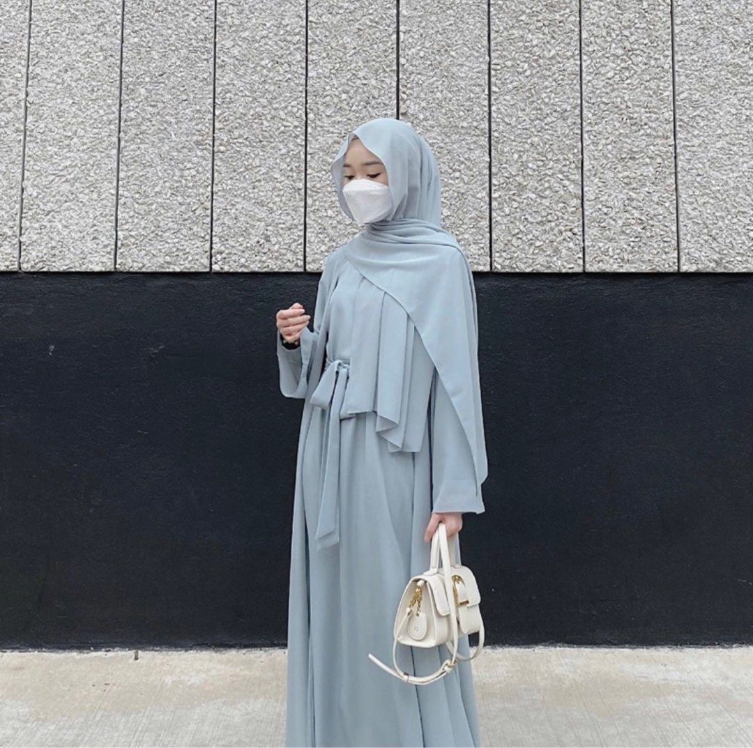 ABAYA aster casual, Women's Fashion, Muslimah Fashion, Kaftans & Jubahs on Carousell