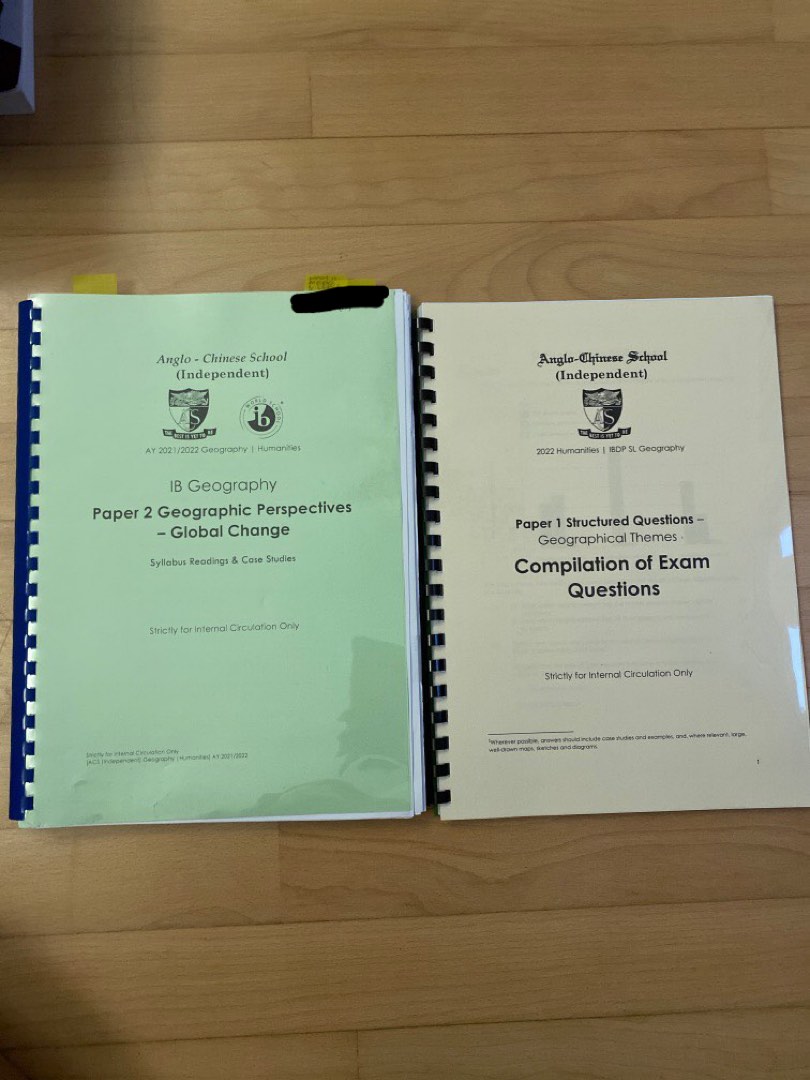 ACSI SL Geog Paper 1 and 2 guidebooks, Hobbies & Toys, Books ...