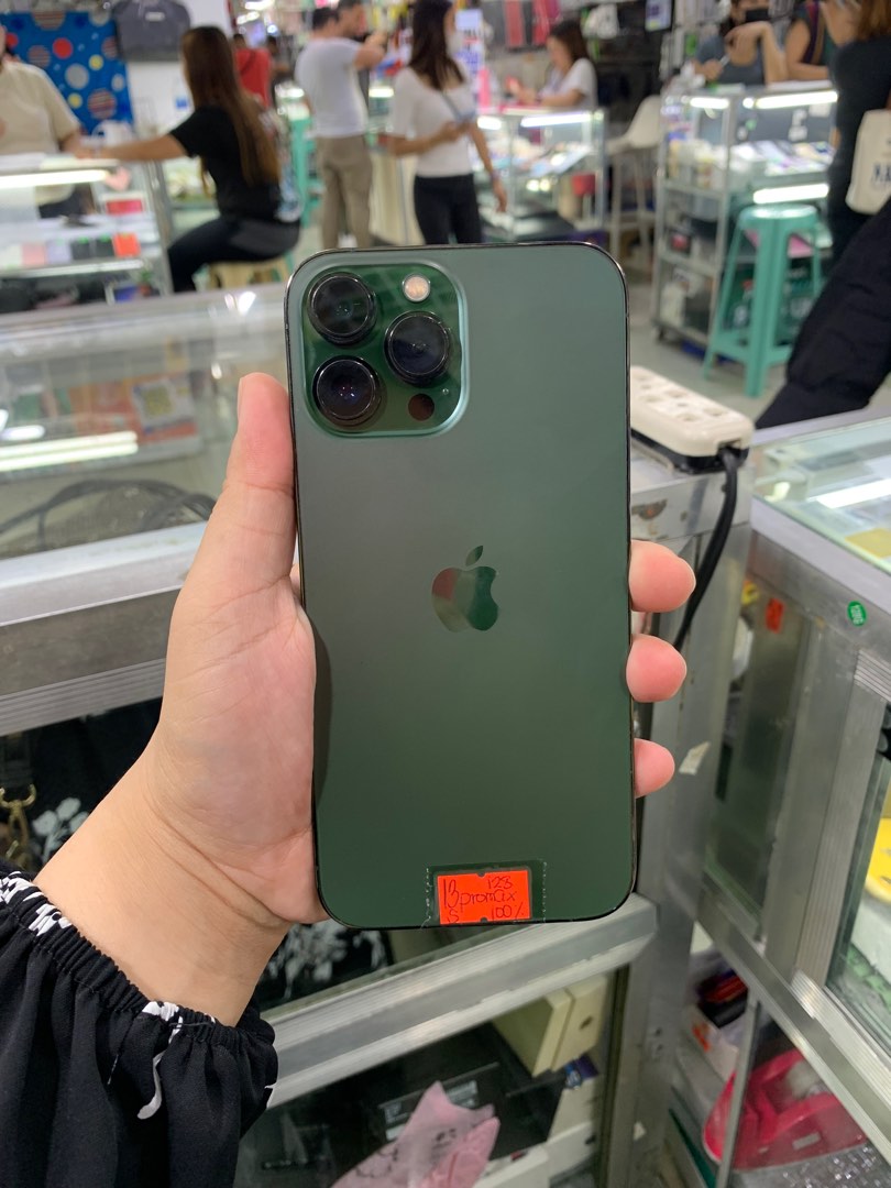 ALPINE GREEN IPHONE 13 PRO MAX 128GB SMARTLOCKED 100% BATTHEALTH NTC ...