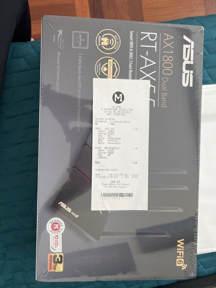 ASUS AX1800 Dual Band router, Computers & Tech, Parts & Accessories ...