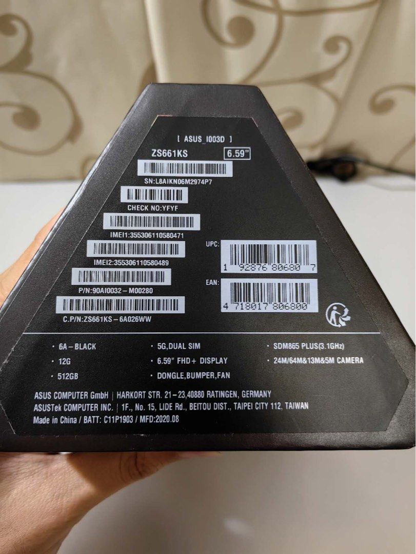 Asus Rog 3 (sg full set), Mobile Phones & Gadgets, Mobile Phones ...