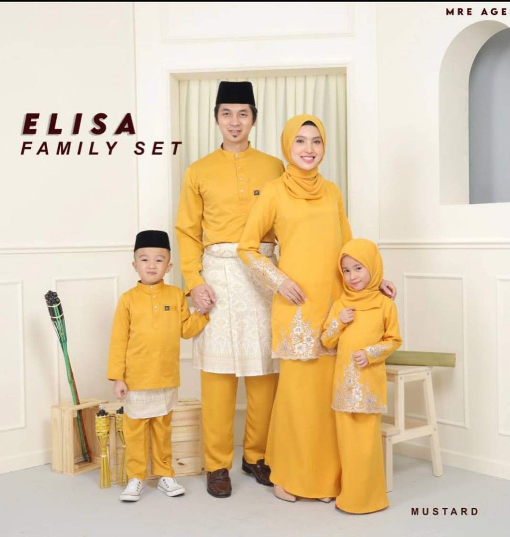 Baju Kurung Lace Elisa Family Set Sedondon, Babies & Kids, Babies ...
