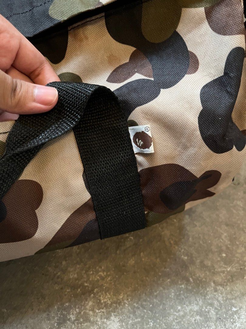 Bape Mini Duffle Bag, Men's Fashion, Bags, Sling Bags on Carousell