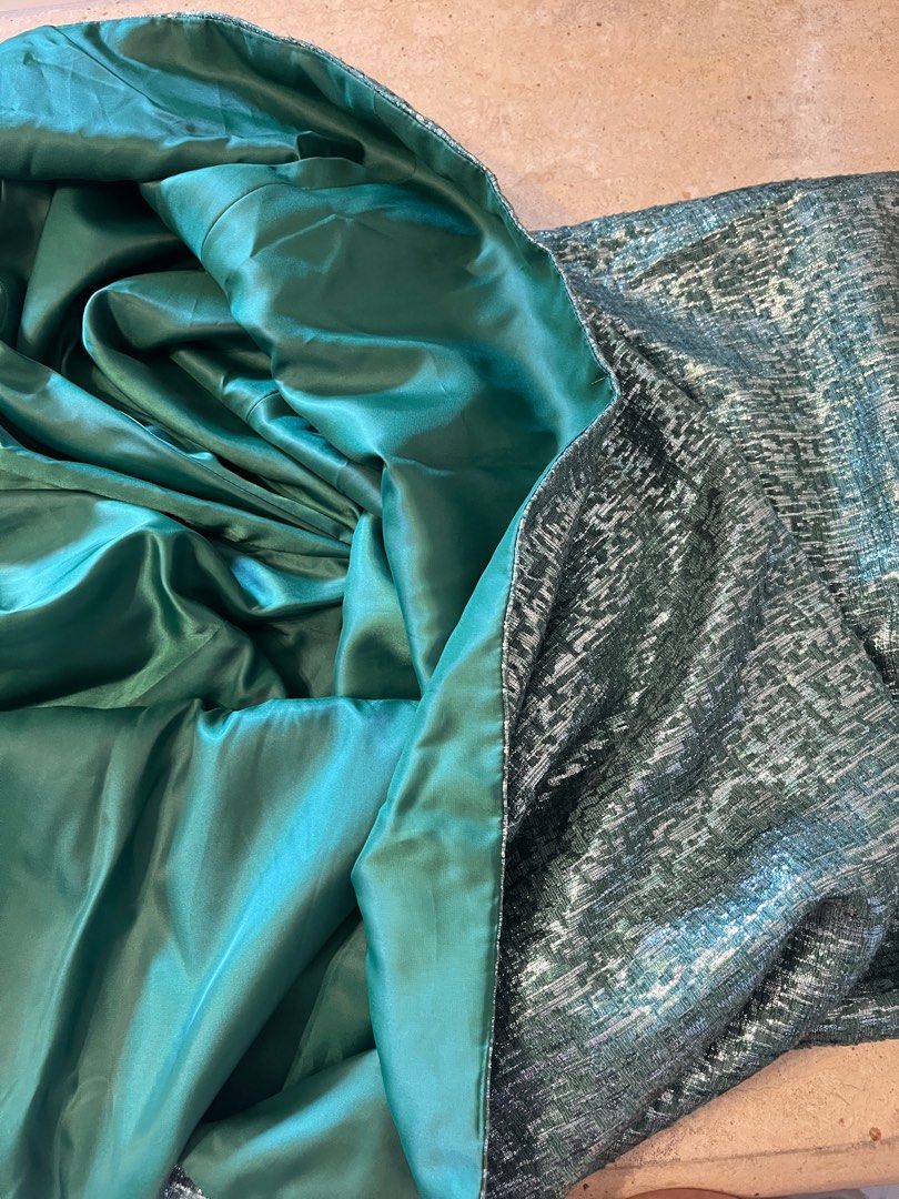 Beautiful Shimmer sequin green gown, Women's Fashion, Dresses & Sets ...