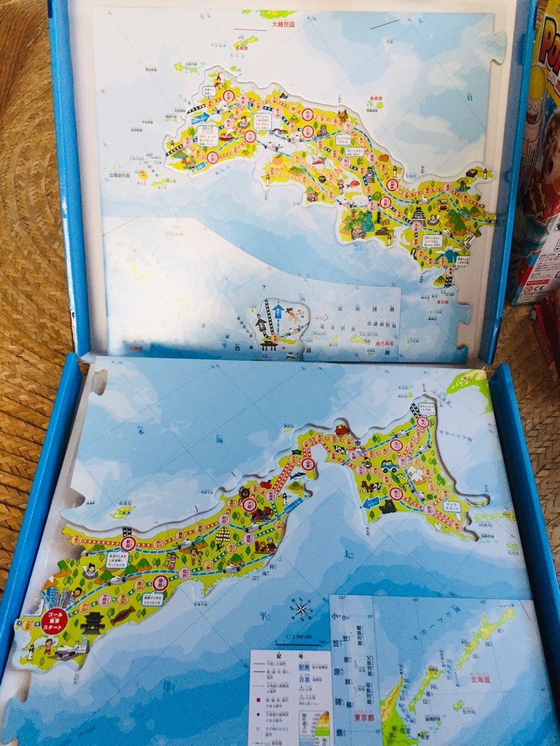 Big Puzzle Map of Japan, Hobbies & Toys, Toys & Games on Carousell