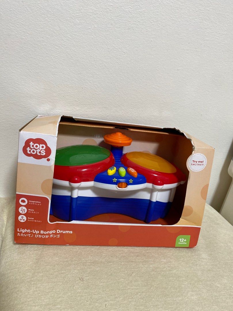 **BNIB** Top Tots Light-Up Bongo Drums Toy, Hobbies & Toys, Toys ...