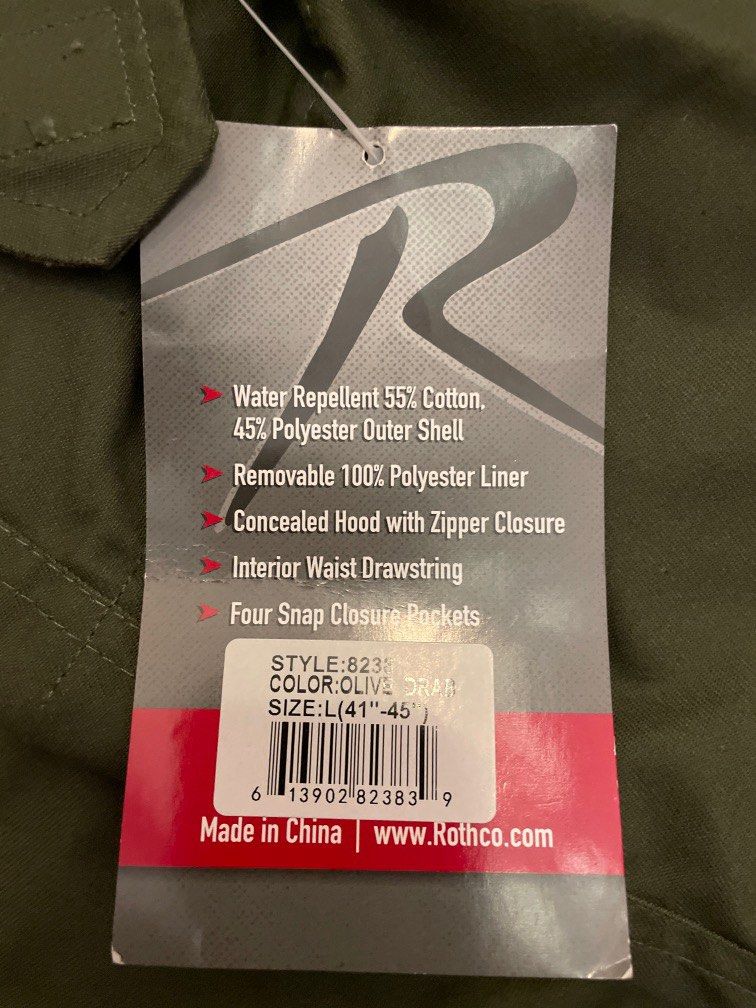 Brand New Rothco M-65 field jacket with liner, Men's Fashion, Coats ...