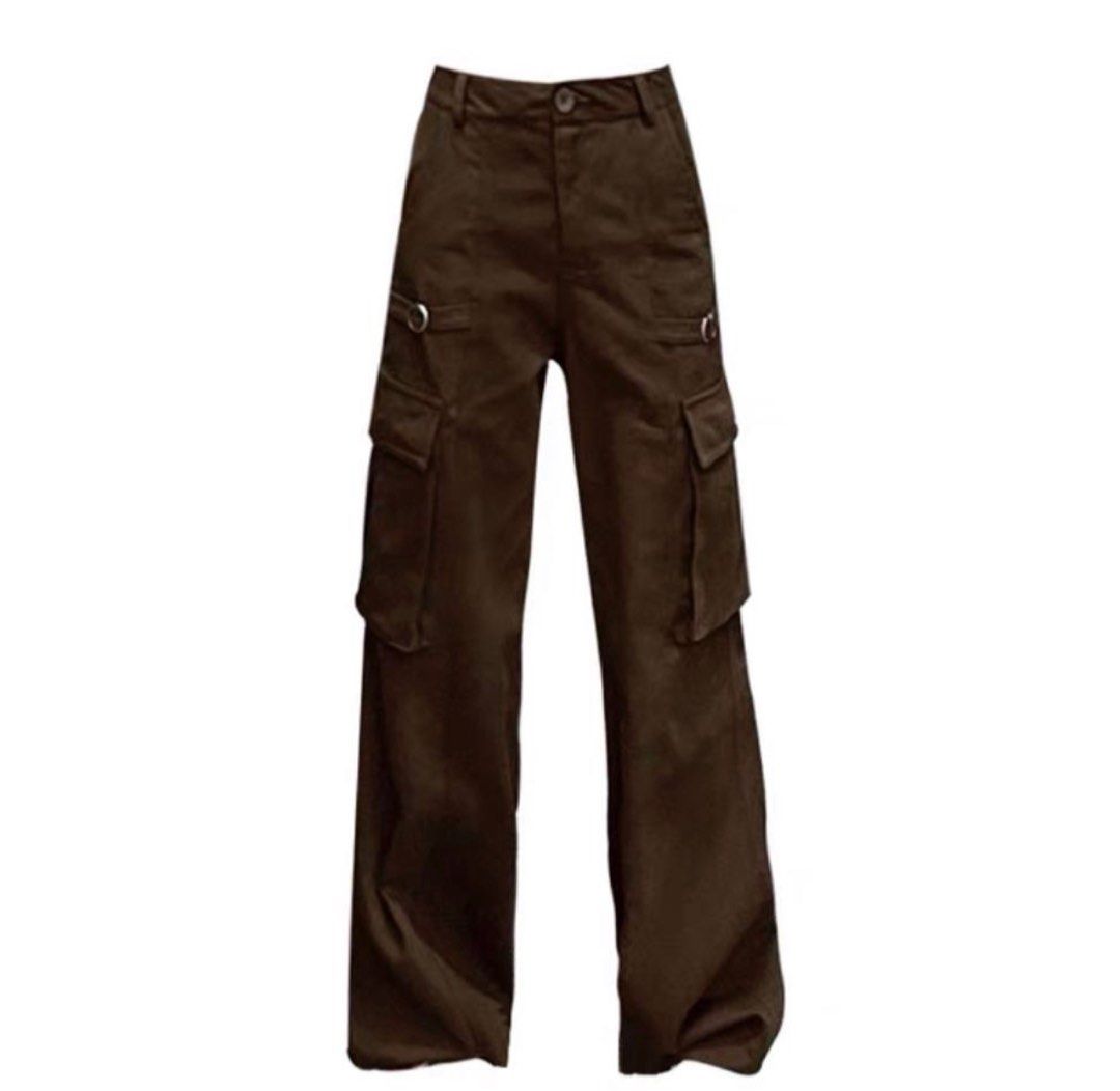 brown cargo pants, Women's Fashion, Bottoms, Jeans & Leggings on Carousell