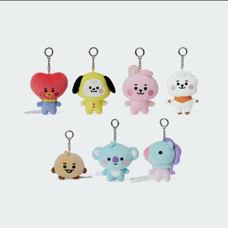 BT21 Baby Bag Charm OT7, Hobbies & Toys, Memorabilia & Collectibles, K ...