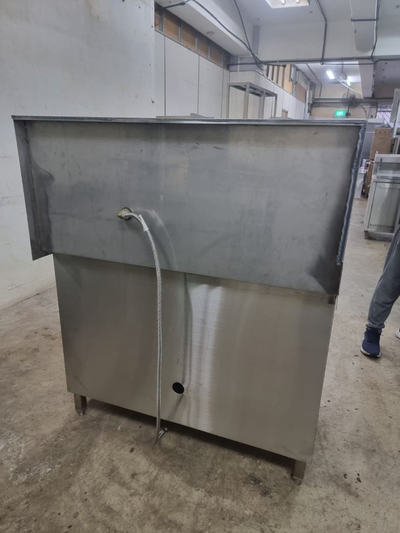 Bubble Tea Sink Counter Single Bowl Sink Counter Cabinet c/w 2 Door ...