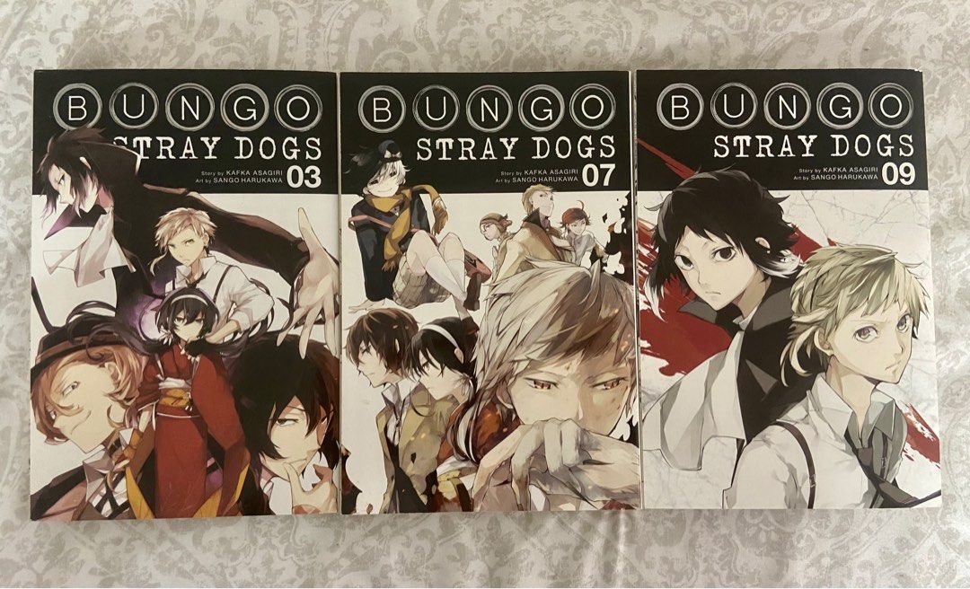 Bungou Stray Dogs BSD Manga - Volumes 3, 7, 9 in English, Hobbies ...