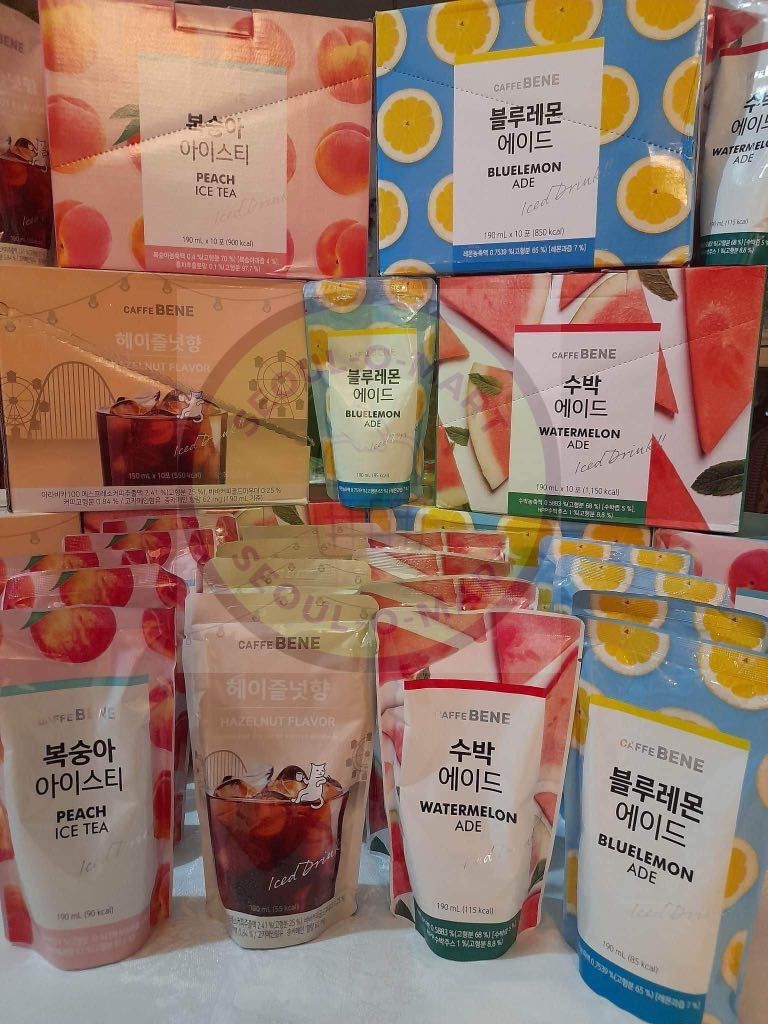 Caffe Bene - Korean pouch drinks, Food & Drinks, Beverages on Carousell
