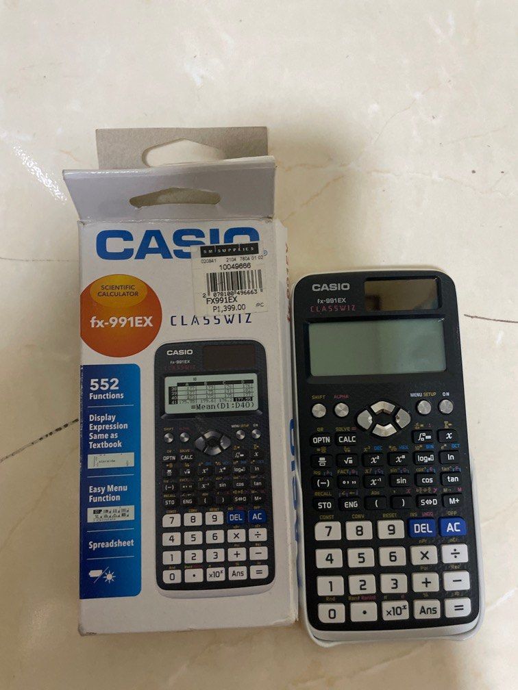 Casio Classwiz fx-991EX scientific calculator, Computers & Tech, Parts ...