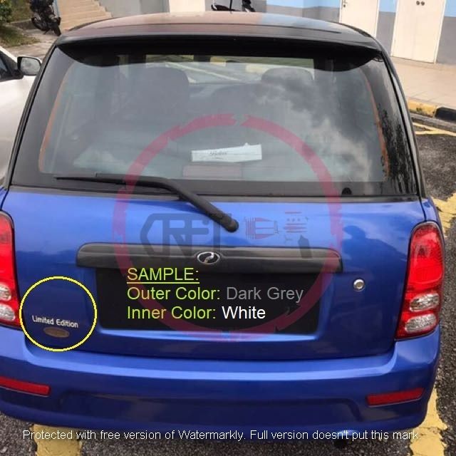 CFS522 Logo Perodua Kelisa Limited edition Logo Stiker Sticker Vinyl ...