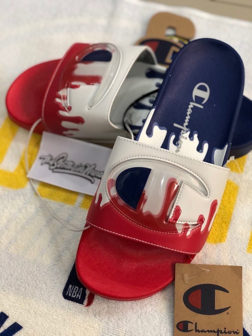 Champion Brand IPO Drip Slides, Men's Fashion, Footwear, Slippers ...