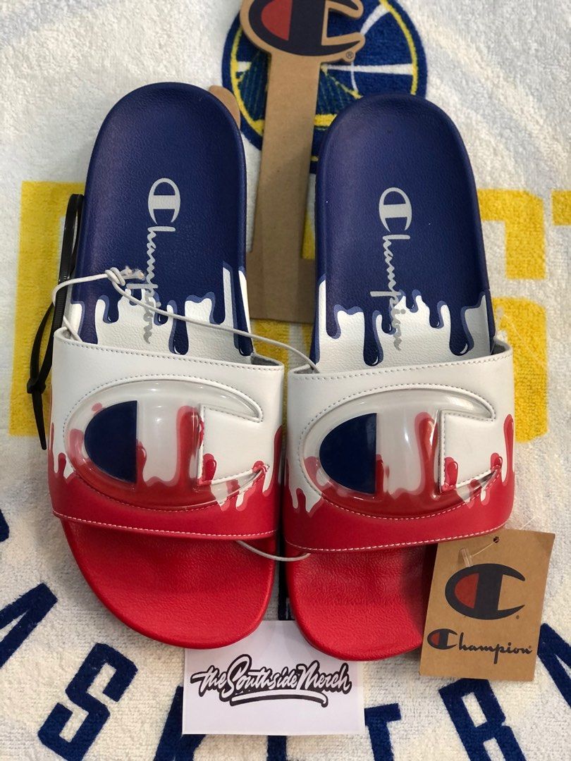 Champion Brand IPO Drip Slides, Men's Fashion, Footwear, Slippers ...