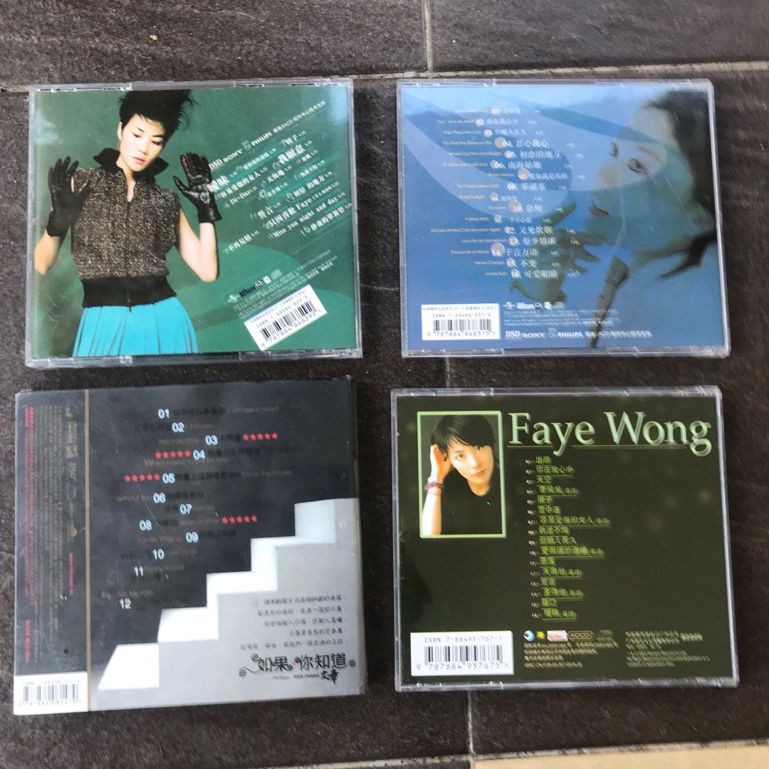 Chinese Cd Faye Wong Lot, Hobbies & Toys, Music & Media, CDs & DVDs on Carousell