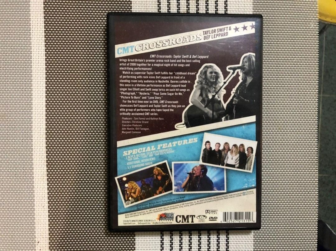 CMT Crossroads: Taylor Swift & Def Leppard, 興趣及遊戲, 音樂樂器 & 配件, 音樂與媒體 ...