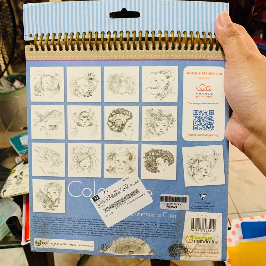 Avenue Mandarine Collectors Colouring Book Colouring book Wild 6 ...