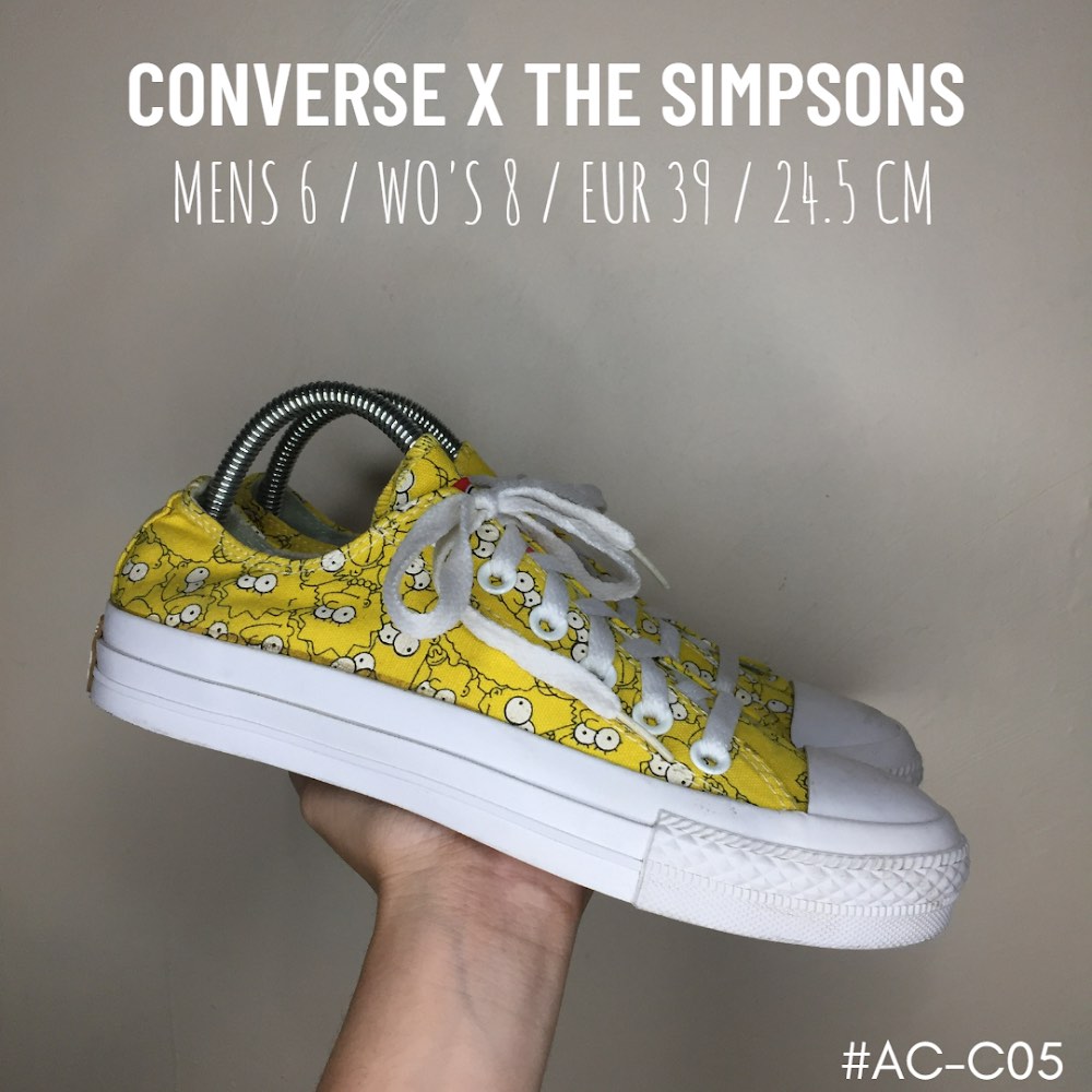 CONVERSE X THE SIMPSON, Women's Fashion, Footwear, Sneakers on Carousell