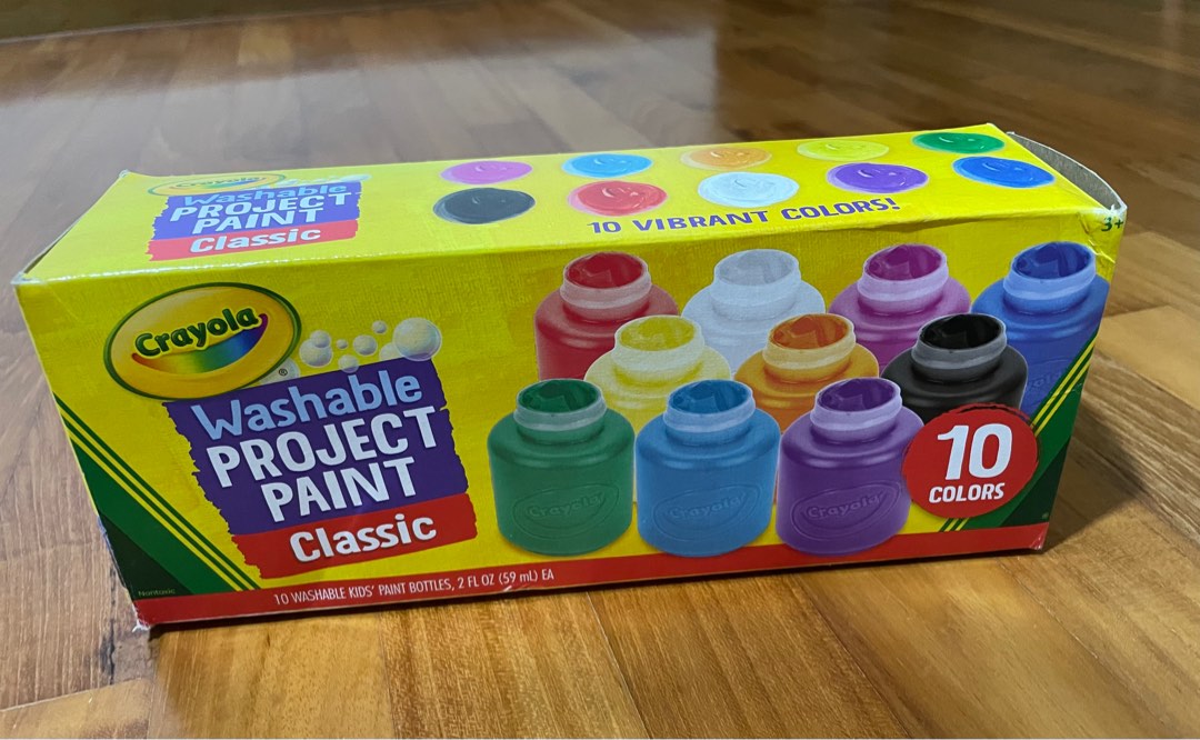 Crayola Washable Project Paint - Classic, Hobbies & Toys, Stationery ...
