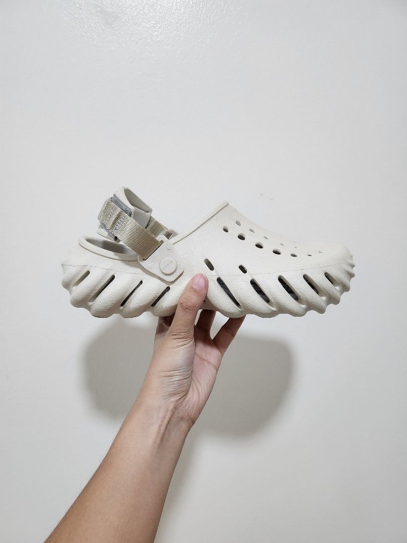 Crocs Echo Clog Stucco M5/W7, Women's Fashion, Footwear, Slippers and slides on Carousell