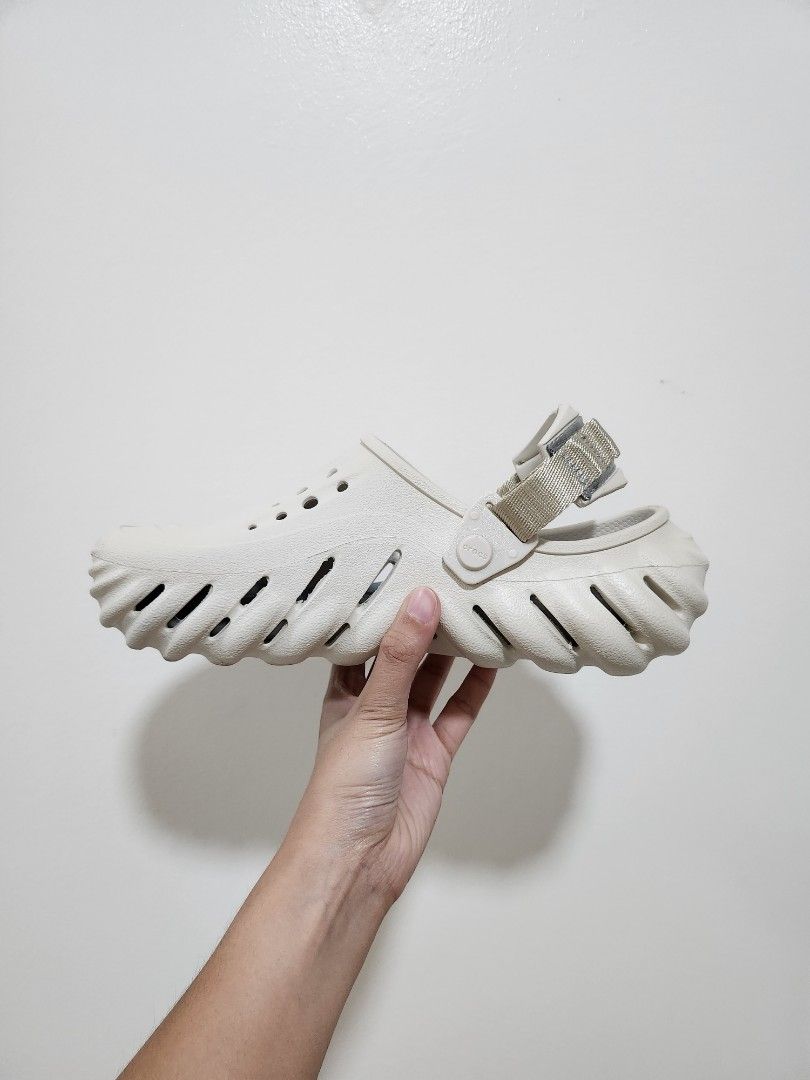 Crocs Echo Clog Stucco M5/W7, Women's Fashion, Footwear, Slippers and slides on Carousell