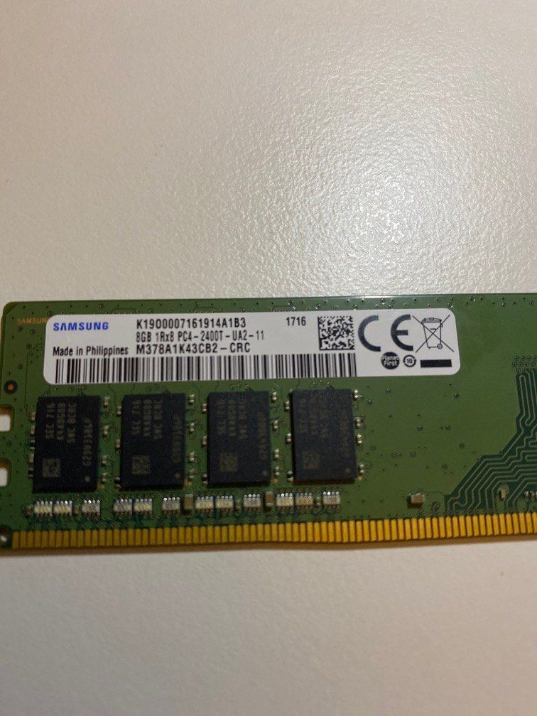 DDR 4 Desktop RAM 8GB 2400T, Computers & Tech, Parts & Accessories ...