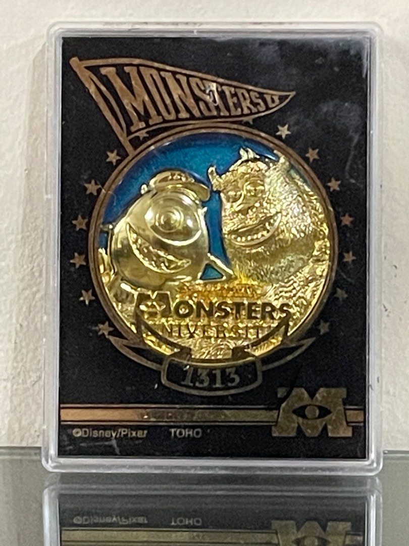 Disney Pixar Gifts Collectable 24 Carat Gold Coin Medal Monsters ...