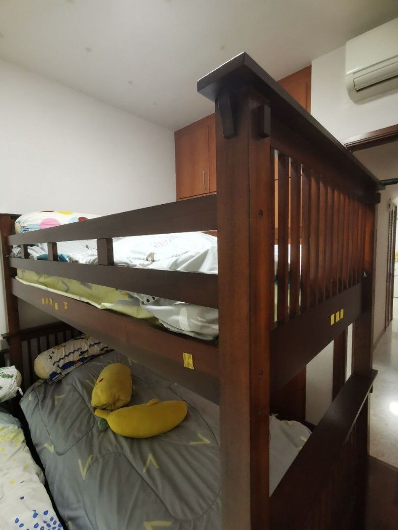 Double Decker Bed (can sell separate), Furniture & Home Living, Furniture, Bed Frames ...