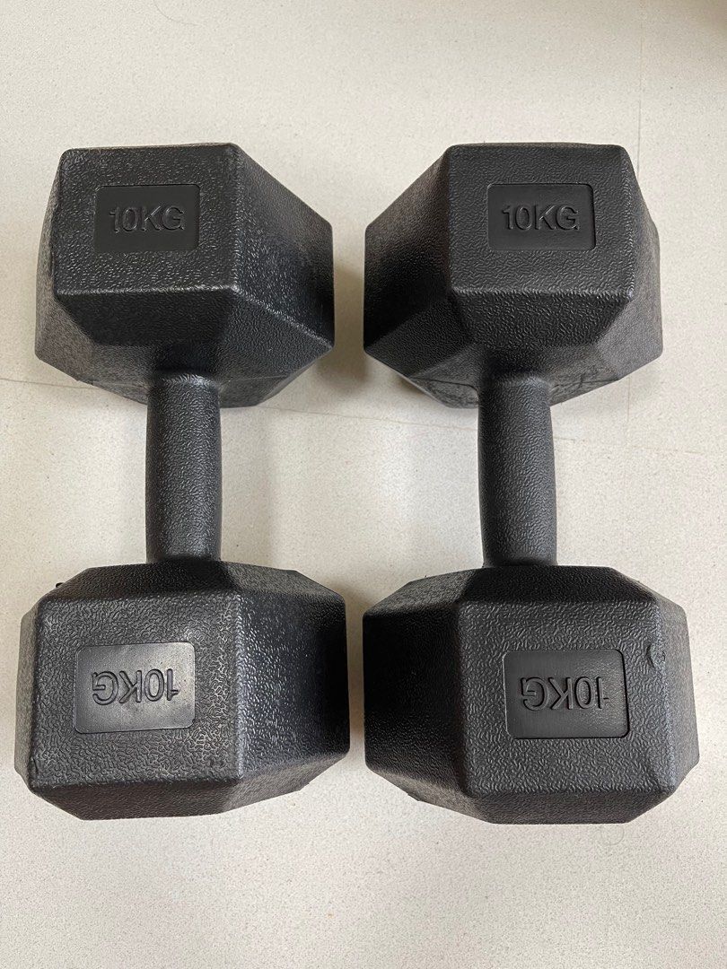 Dumbbells - 10KG, Sports Equipment, Exercise & Fitness, Weights ...