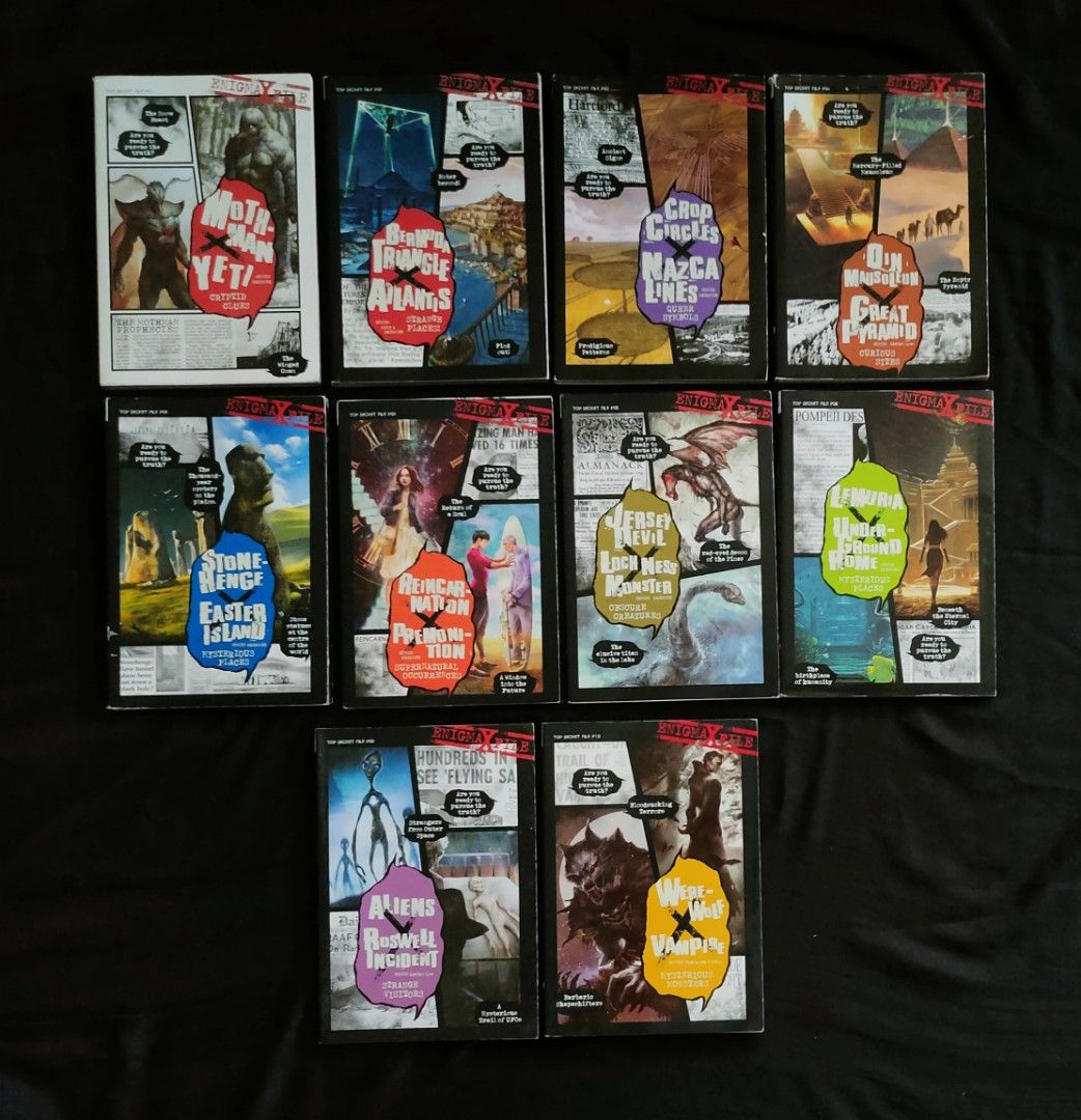 Enigma X File Series English Vol. 1-10, Hobbies & Toys, Books ...