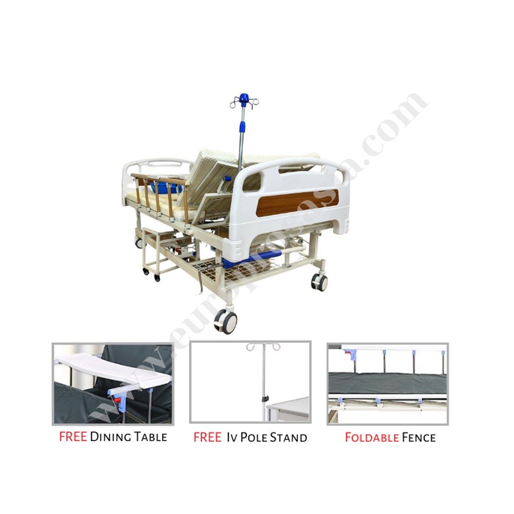 [EUROPROS EB-15] 2 IN 1 Hospital Nursing Bed with Built in Commode ...