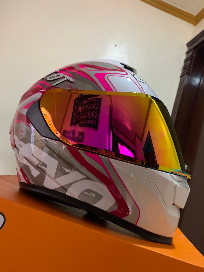 EVO GTPRO Riot Full face Helmet (Dual Visor), Motorbikes, Motorbike ...