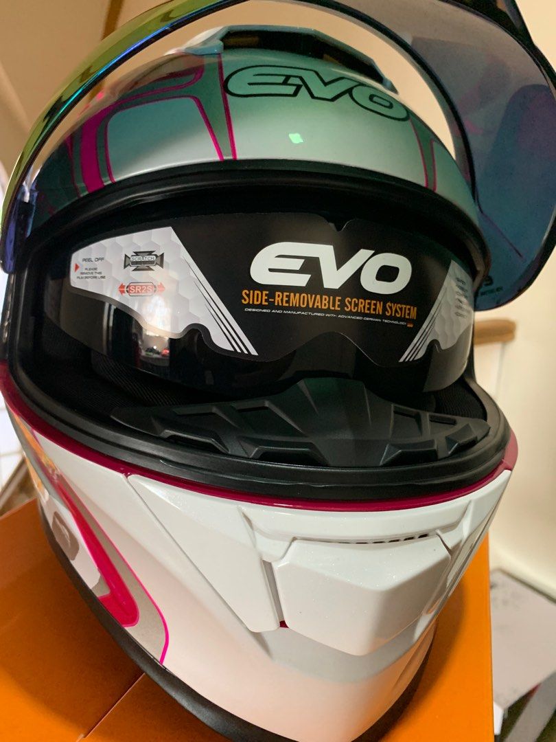 EVO GTPRO Riot Full face Helmet (Dual Visor), Motorbikes, Motorbike ...