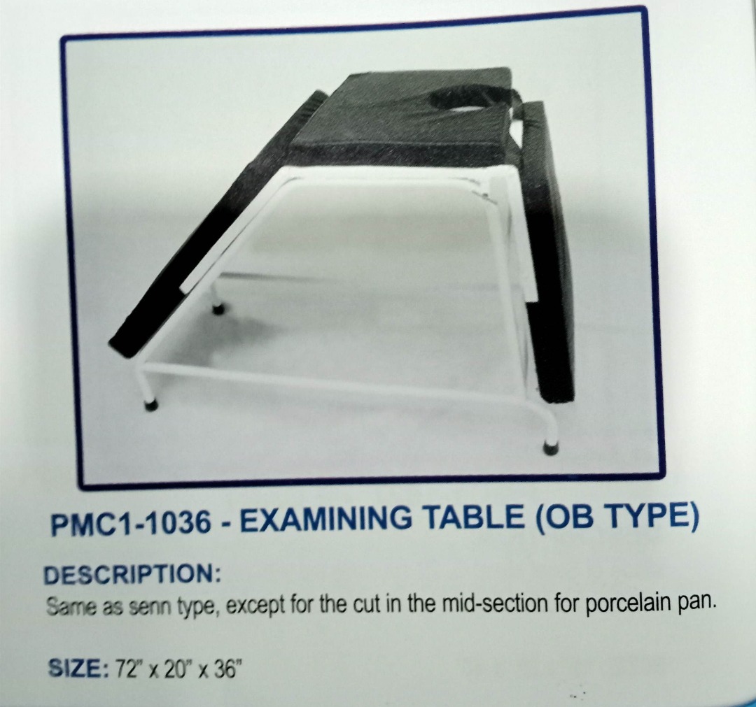 EXAMINING TABLE ( OB TYPE ), Health & Nutrition, Medical Supplies ...