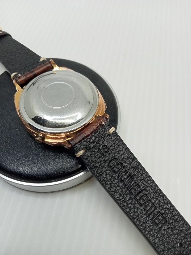 OMG Rare! Vintage 1963/1964 Seiko 5 "Seikosha" Sportsmatic Caliber 410 "Semi-Linen" Dial Gold ...