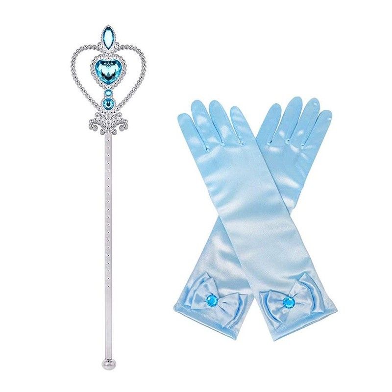 Frozen Elsa accessory set princess tiara sceptre set fake ear rings ...