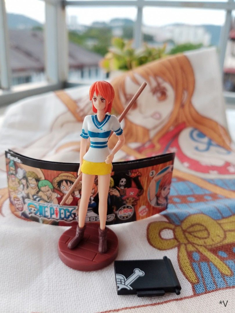 Furuta One Piece _Chocolate Eggs _Nami mini figure toy+Nami towel ...