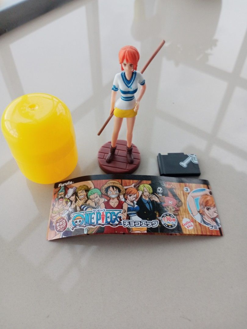 Furuta One Piece _Chocolate Eggs _Nami mini figure toy+Nami towel ...