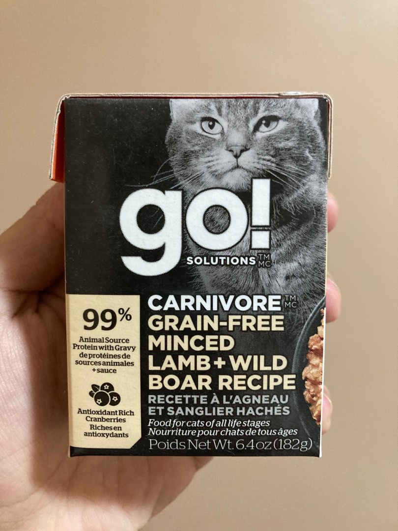 Go! Carnivore Grain-free Minced Lamb + Wild Boar 182g, Pet Supplies ...