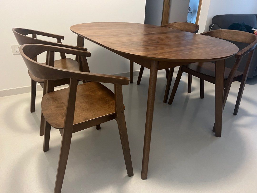 Hipvan Dining Table 1.5m (Extendable), Furniture & Home Living ...