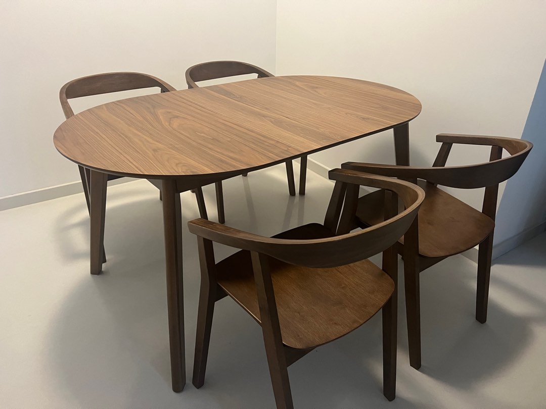 Hipvan Dining Table 1.5m (Extendable), Furniture & Home Living ...