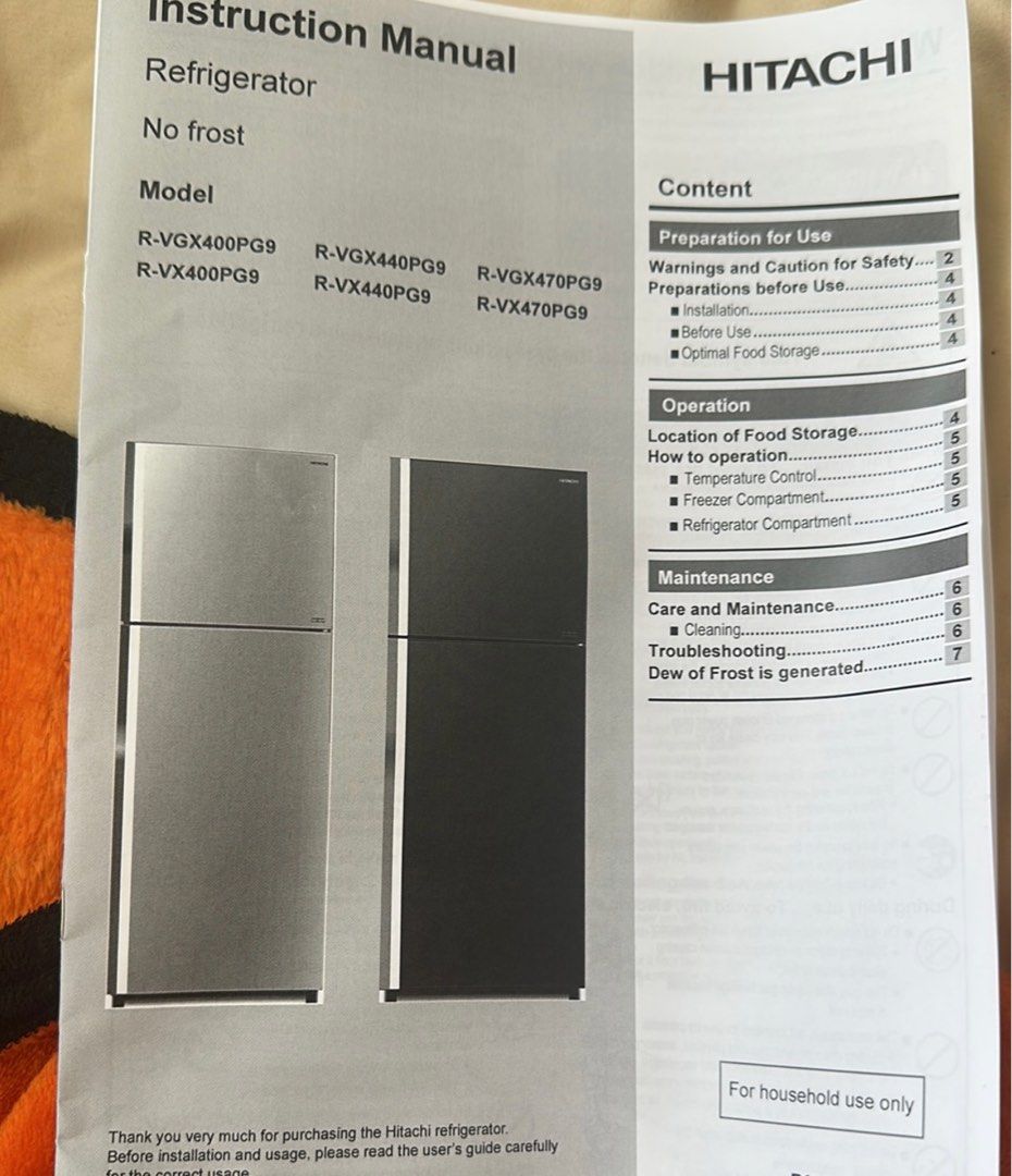 Hitachi Inverter and Ultra Cooling Ref, TV & Home Appliances, Kitchen ...